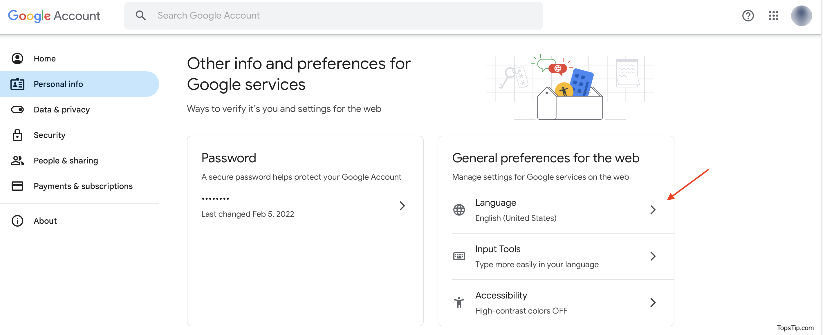 如何更改 Google 账户的语言（文字 + 图片）