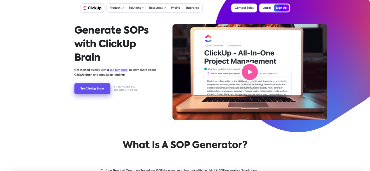 2024 年最佳 SOP AI 生成器