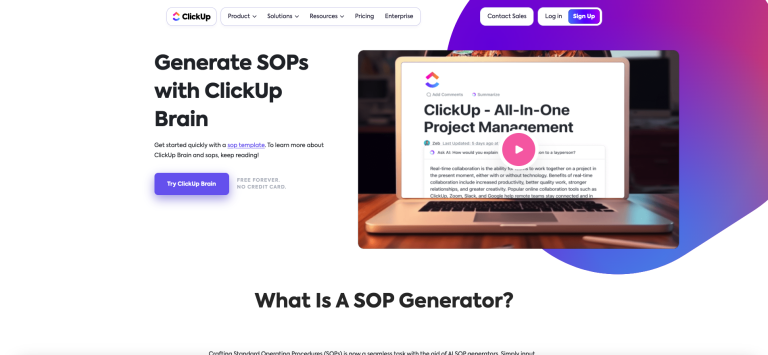 2024 年最佳 SOP AI 生成器