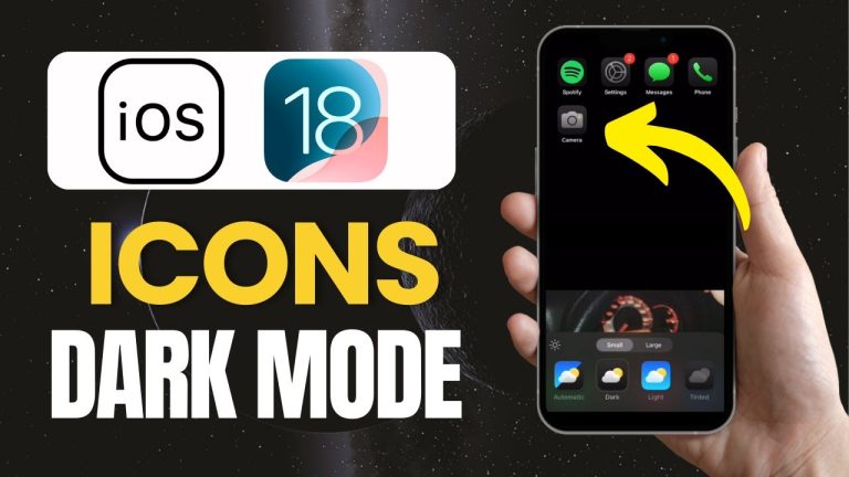 如何在 iPhone 上使用 iOS 18 的深色模式应用图标