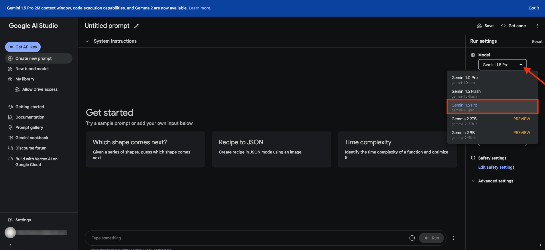 如何免费使用 Gemini 1.5 Pro