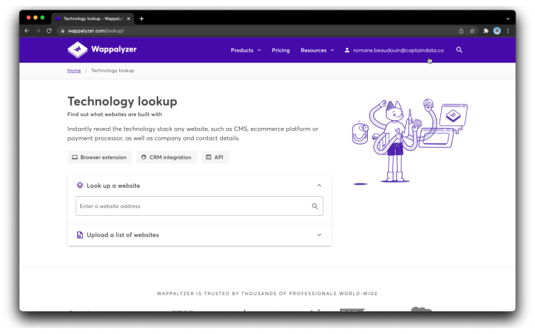 开源浏览器插件 Wappalyzer：一键扒出网站背后使用的技术栈